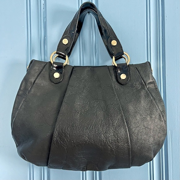 Simply Vera Vera Wang | Bags | Simply Vera Wang Black Leather Handbag ...
